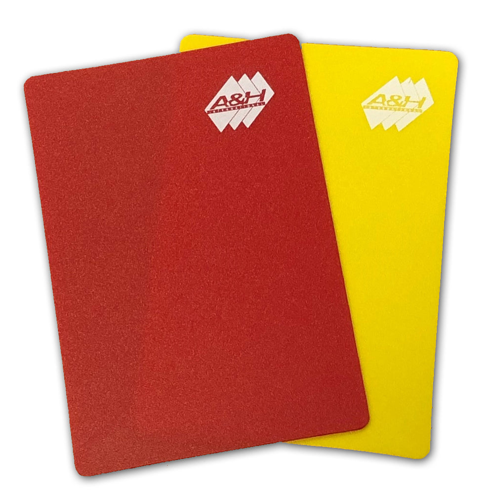 A&H Red & Yellow Card Set with Premier League Design