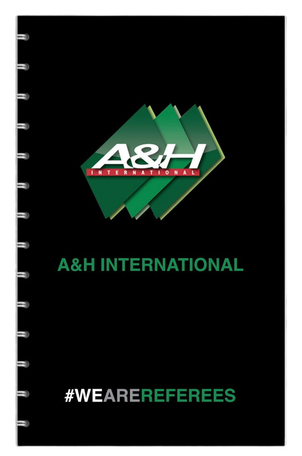 A&H Referee Notebook for Match Record Keeping
