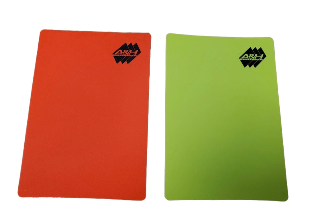 A&H Florescent Red & Yellow Card